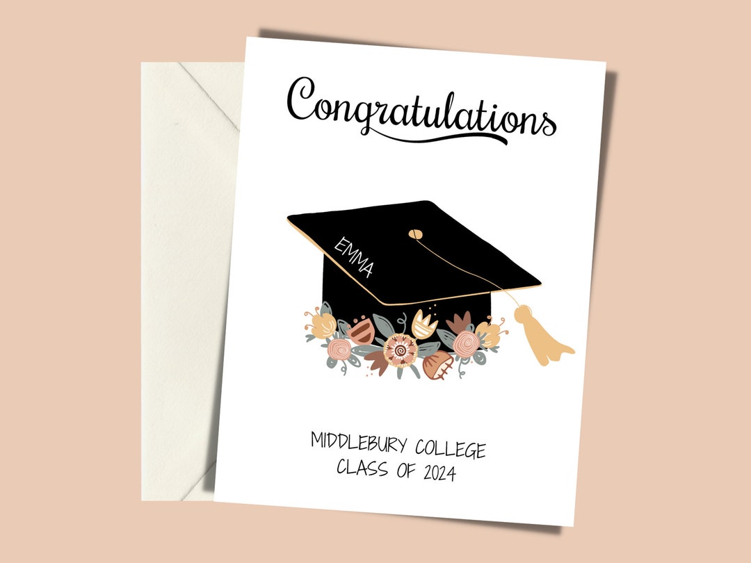Personalized Graduation Card 2024, Custom Graduation Card, Customizable ...