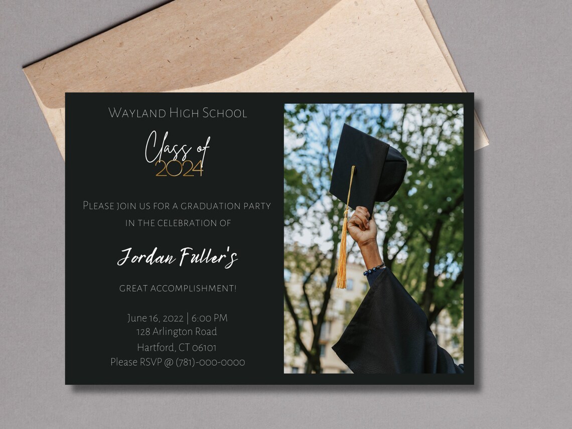 Graduation Party Invitation 2024, Editable Graduation Party Invitation ...
