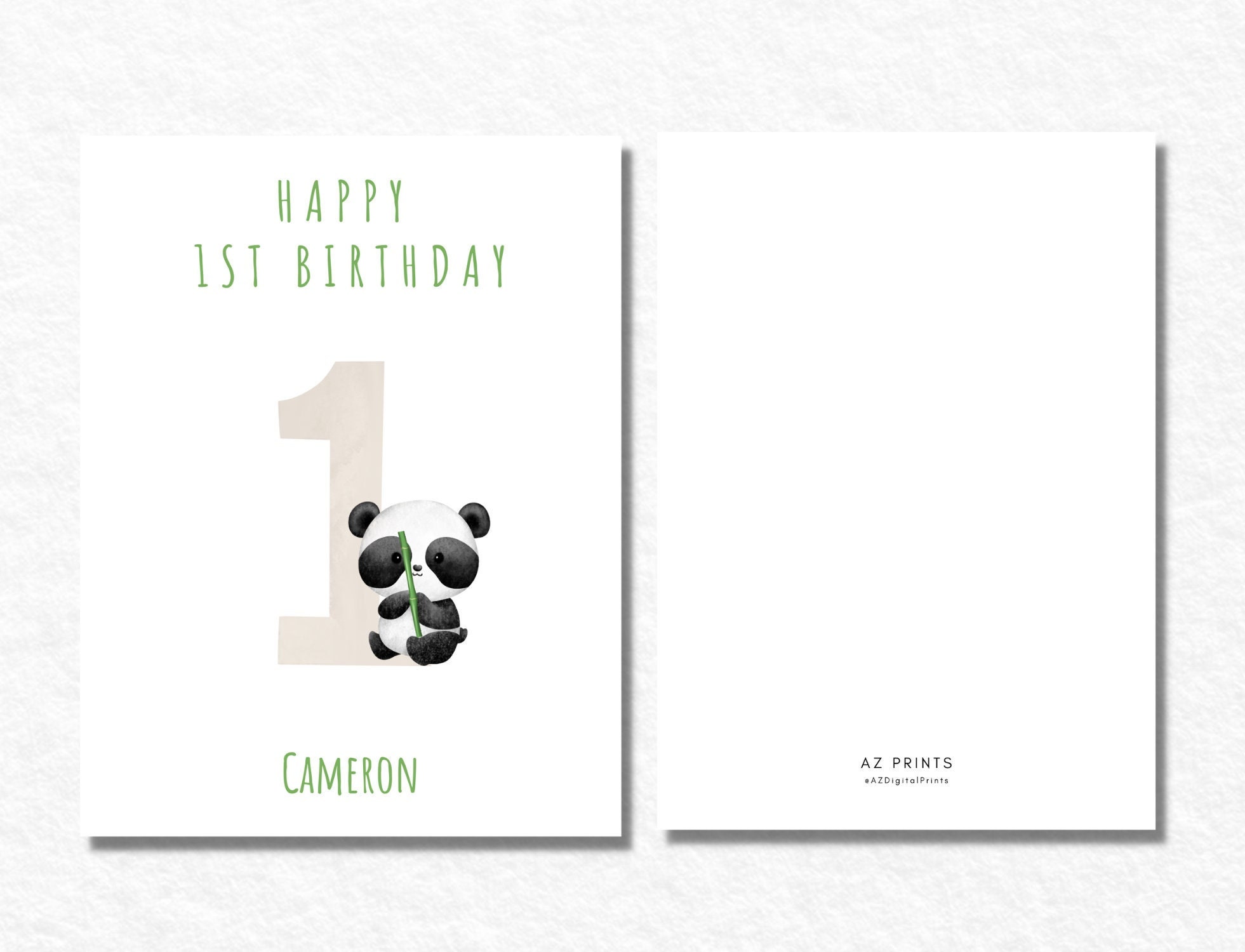 Personalized Birthday Card, Boys 1st Birthday Card, Happy Birthday Card ...