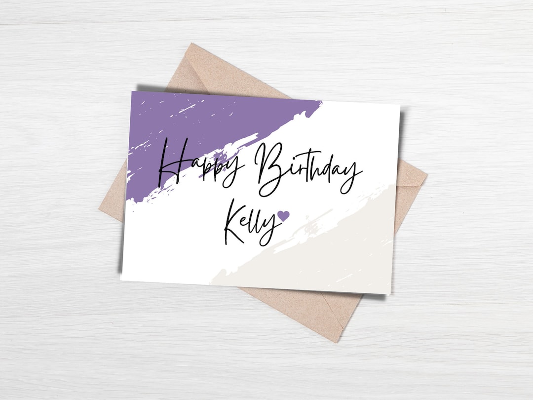 Personalized Birthday Card, Birthday Card, Customizable Birthday Card ...