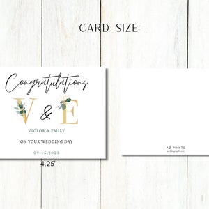 Custom Wedding Card, Personalized Wedding Day Card, Wedding ...
