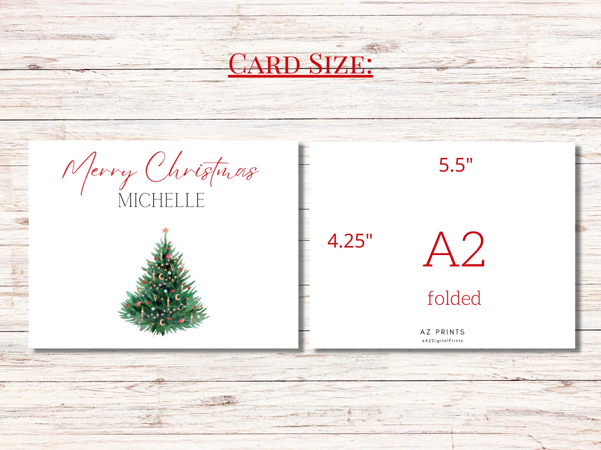 Personalized Christmas Card, Custom Christmas Cards, Custom Christmas ...