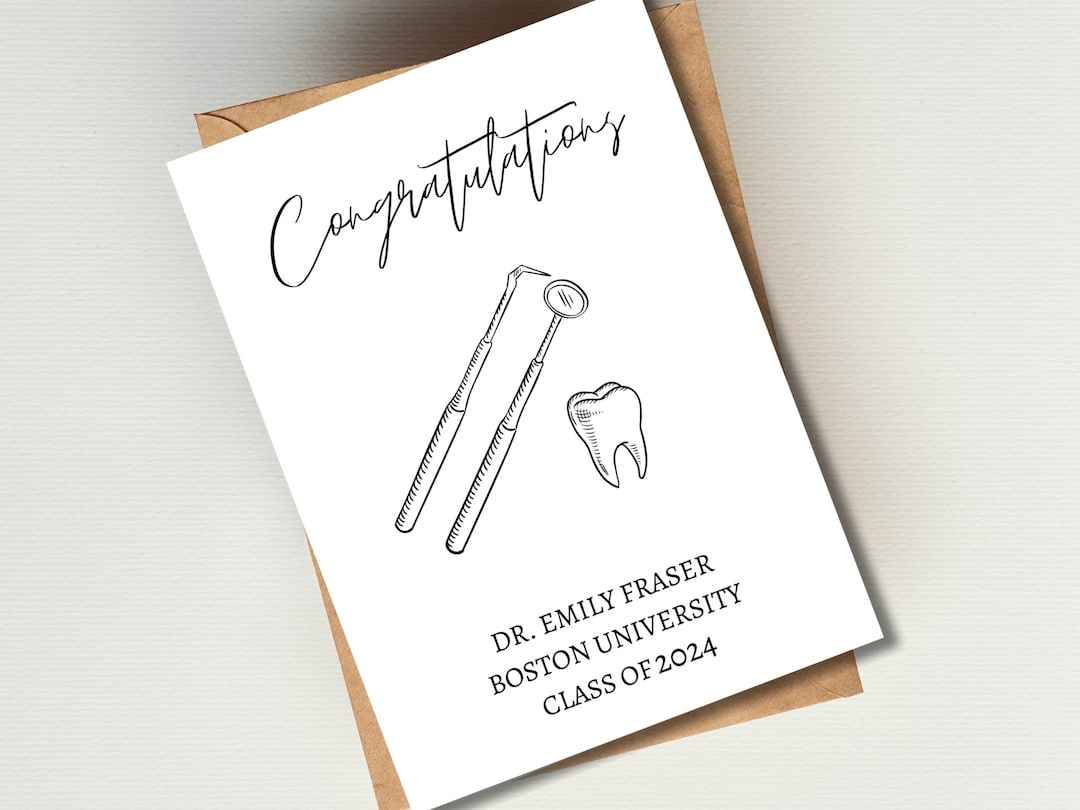 Dentist Graduation Card, Dental Assistant Graduation Card, Dental ...