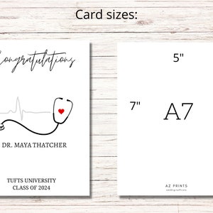 Doctor Graduation Card, Customizable Graduation Card for Doctor ...