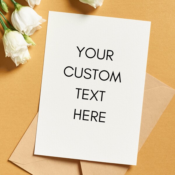 Custom Card - Etsy
