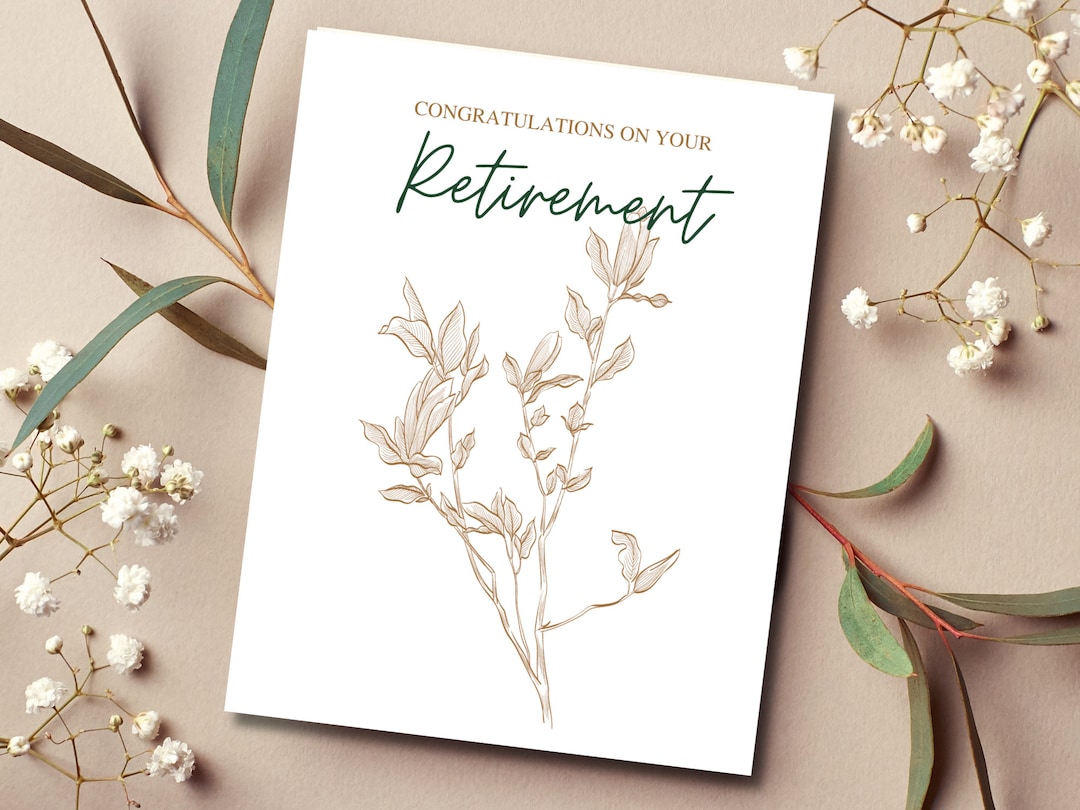 Retirement Card, Congratulations on Your Retirement, Card for Coworker ...