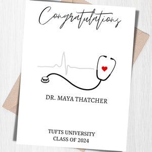 Doctor Graduation Card, Customizable Graduation Card for Doctor ...