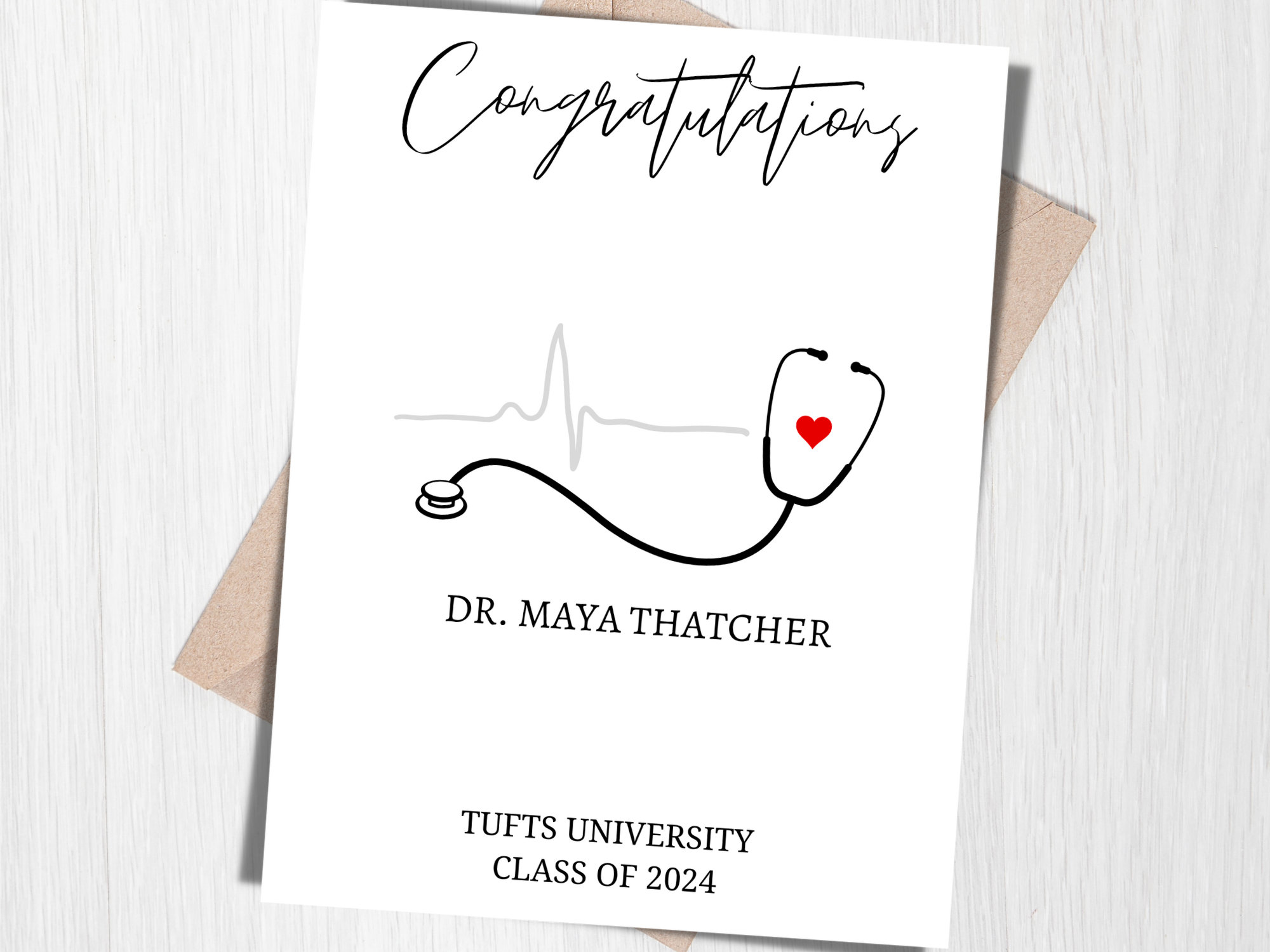 Doctor Graduation Card, Customizable Graduation Card for Doctor ...