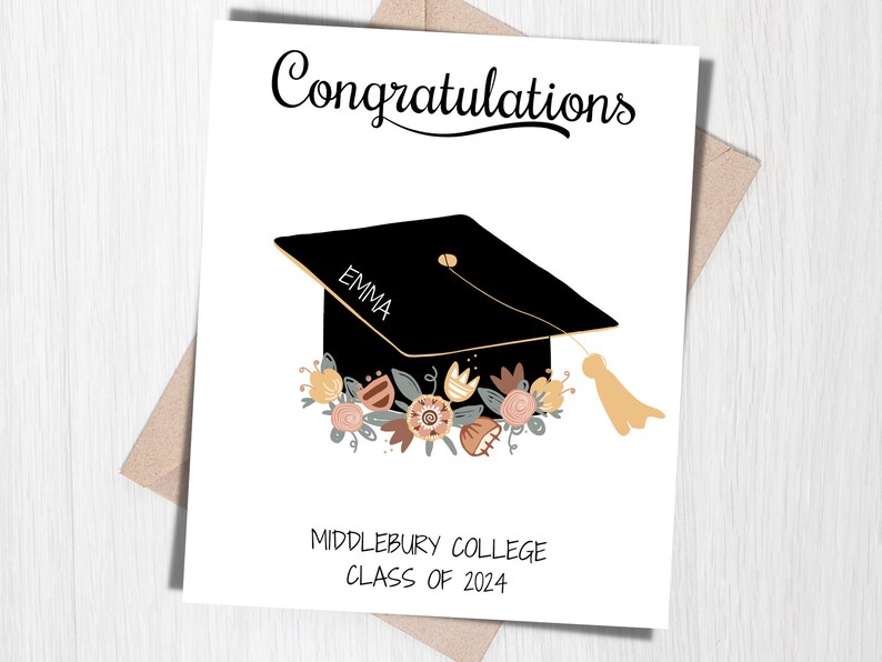 Personalized Graduation Card 2024, Custom Graduation Card, Customizable ...