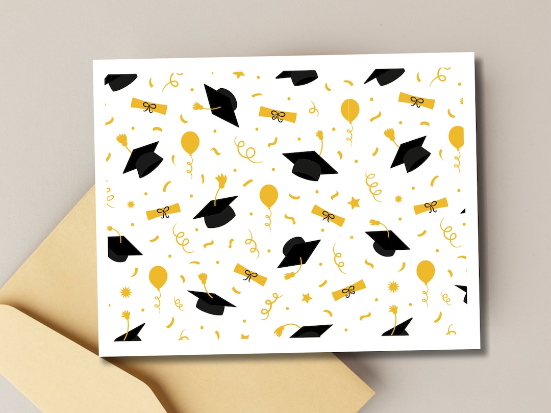 Graduation Cap Card 2024, Graduation Card Set, Graduation Card for 2024 ...