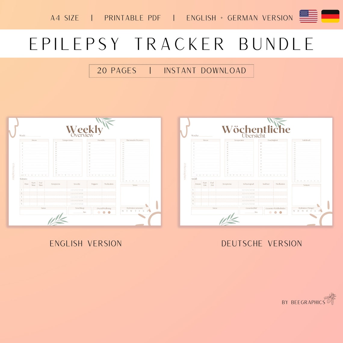 Epilepsy Tracker, Epilepsy Diary, Seizure Tracker, Seizure Diary ...