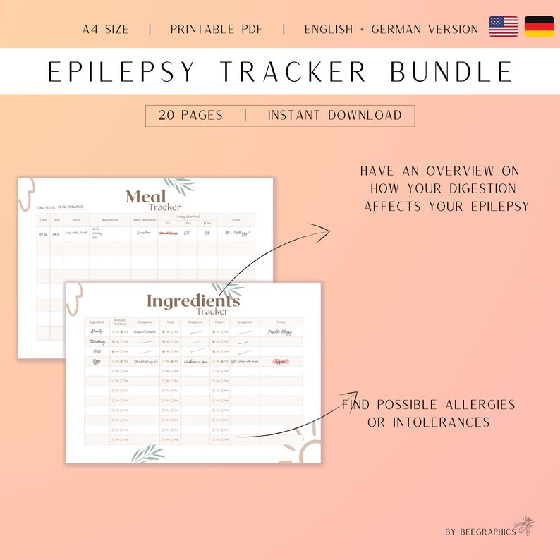Epilepsy Tracker, Epilepsy Diary, Seizure Tracker, Seizure Diary ...