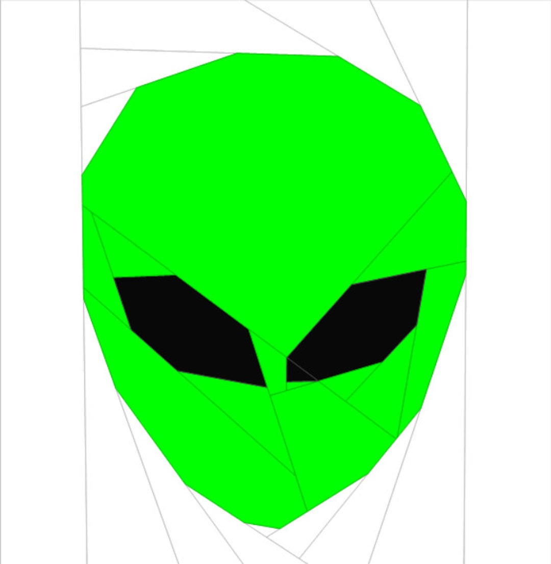 Alien Paper Piecing Pattern - Etsy
