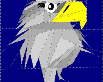 Stately Eagle Paper Piecing Pattern in PDF - Etsy