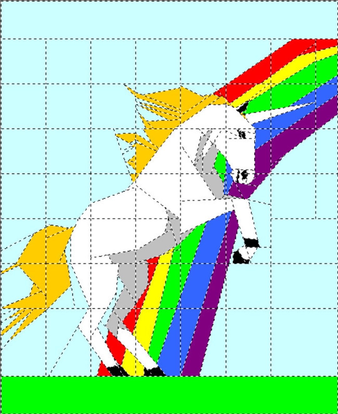 Unicorn Quilt Pattern - Etsy