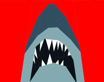 Shark Patchwork Pattern , Shark Quilt Pattern , Animal Quilts , Quilt ...