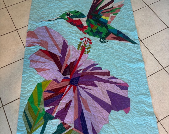 FPP - Hummingbird Serenade - Hummingbirds Quilt Block - Foundation ...