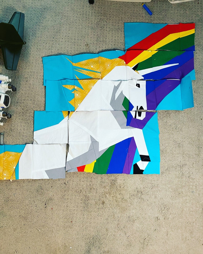 Unicorn Quilt Pattern - Etsy