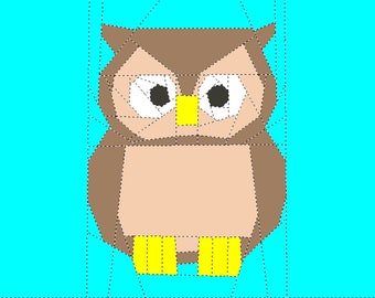 Paper Piecing Owl Pattern - Etsy