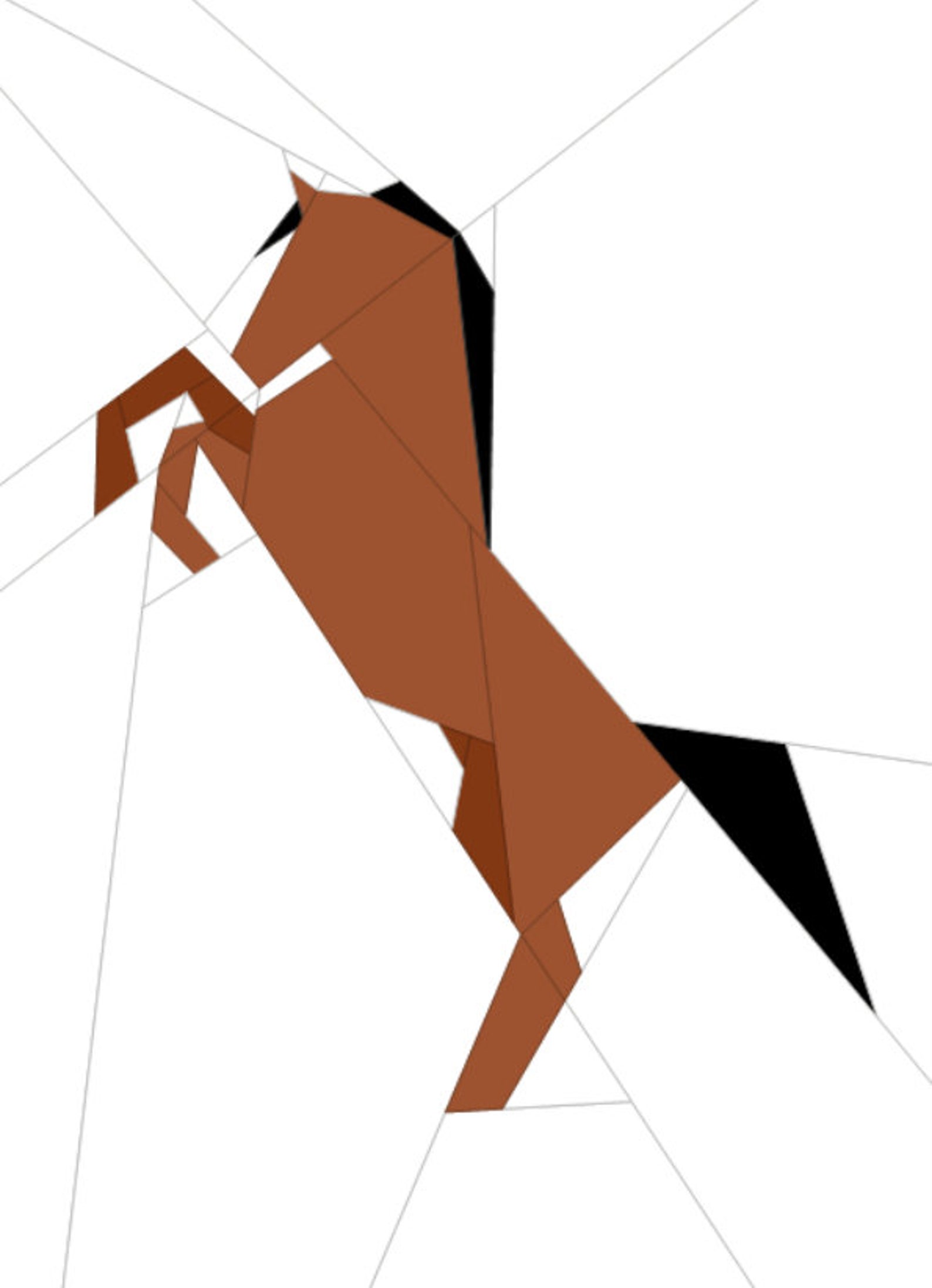 Rearing Horse Pattern - Etsy