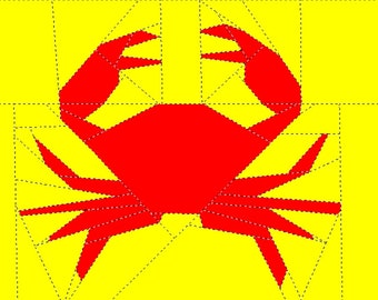 Crab Quilt Block Pattern - Etsy