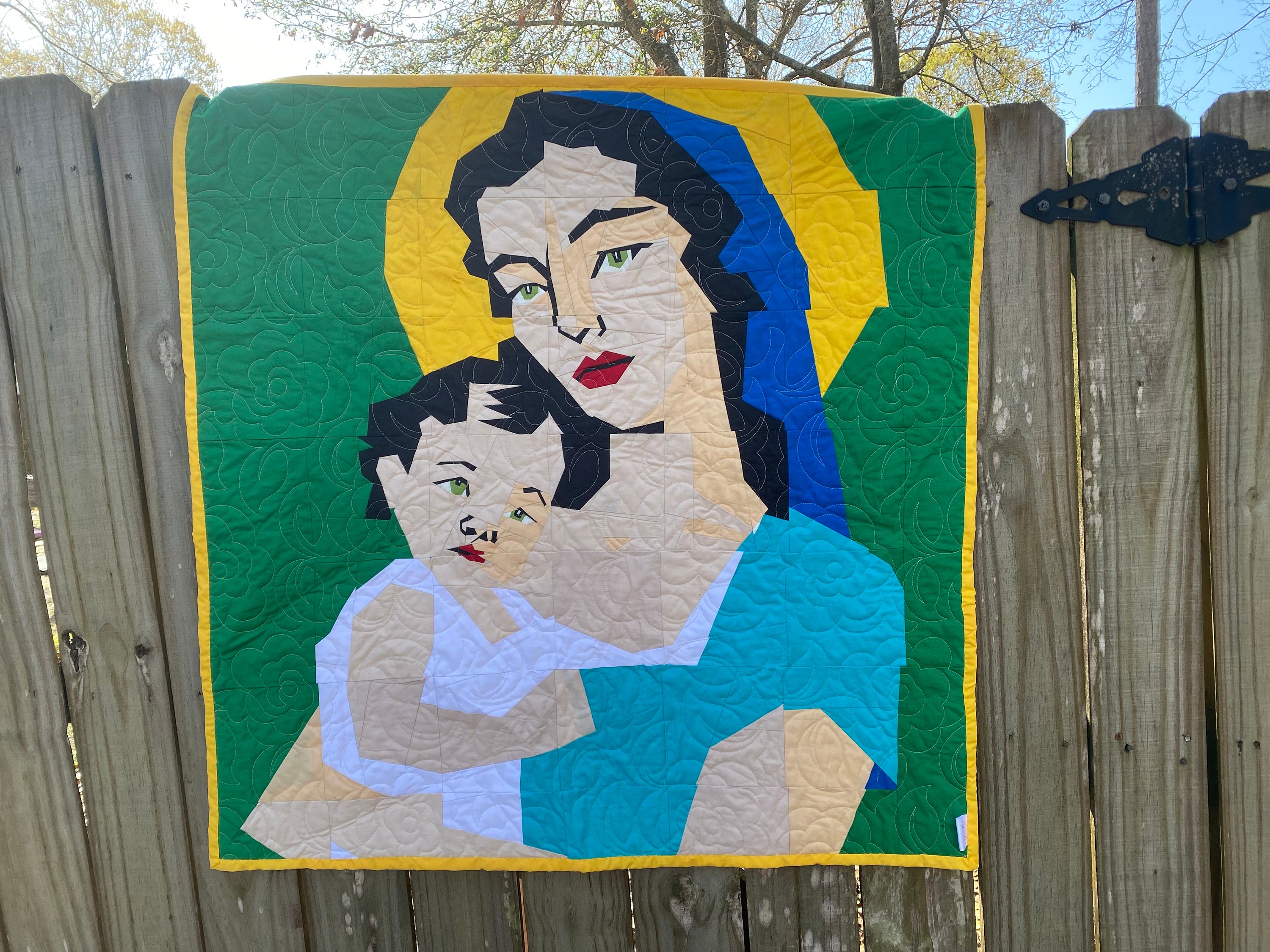 Madonna and Child Paper Piecing Quilt Pattern - Etsy