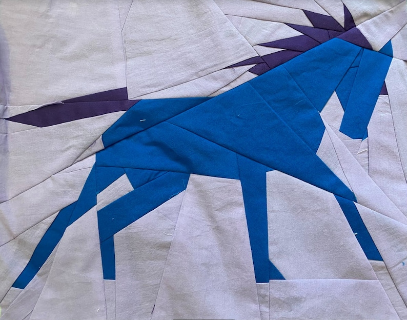 Running Horse Paper Piecing Pattern - Etsy