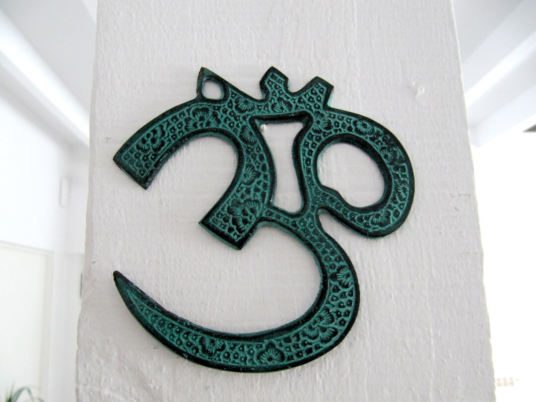 OM Wall Art, Om Mani Padme Hum, Metalic OM Symbol, Decorative OM Figure ...