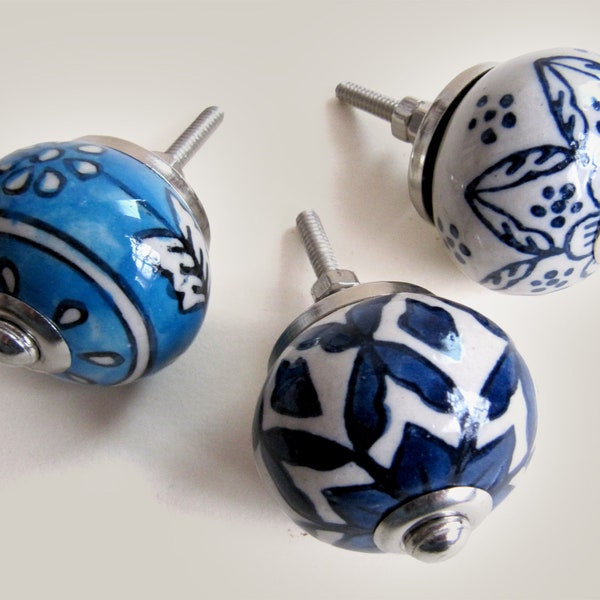 Navy Blue Knobs - Etsy