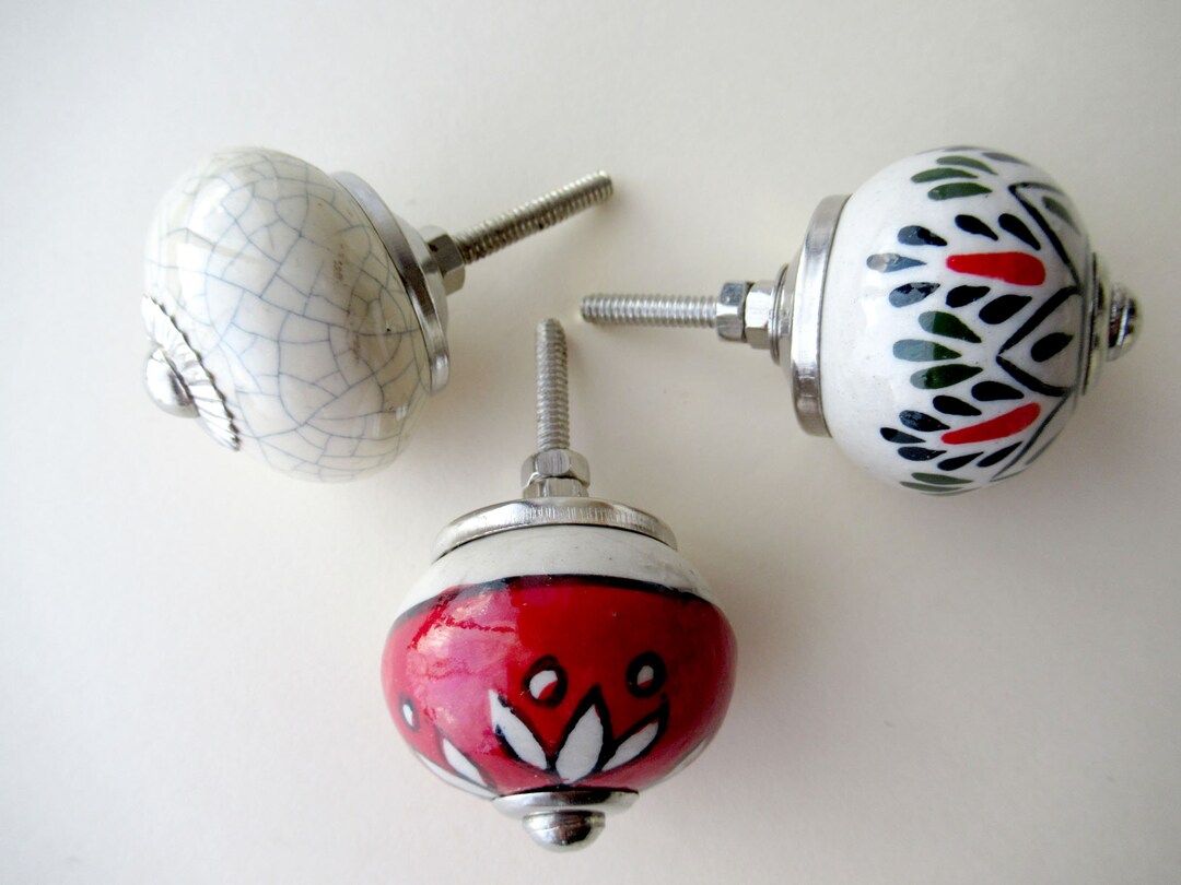 Ceramic Door Knobs Ceramic Hand Painted Knobs Cabinet Knobs - Etsy