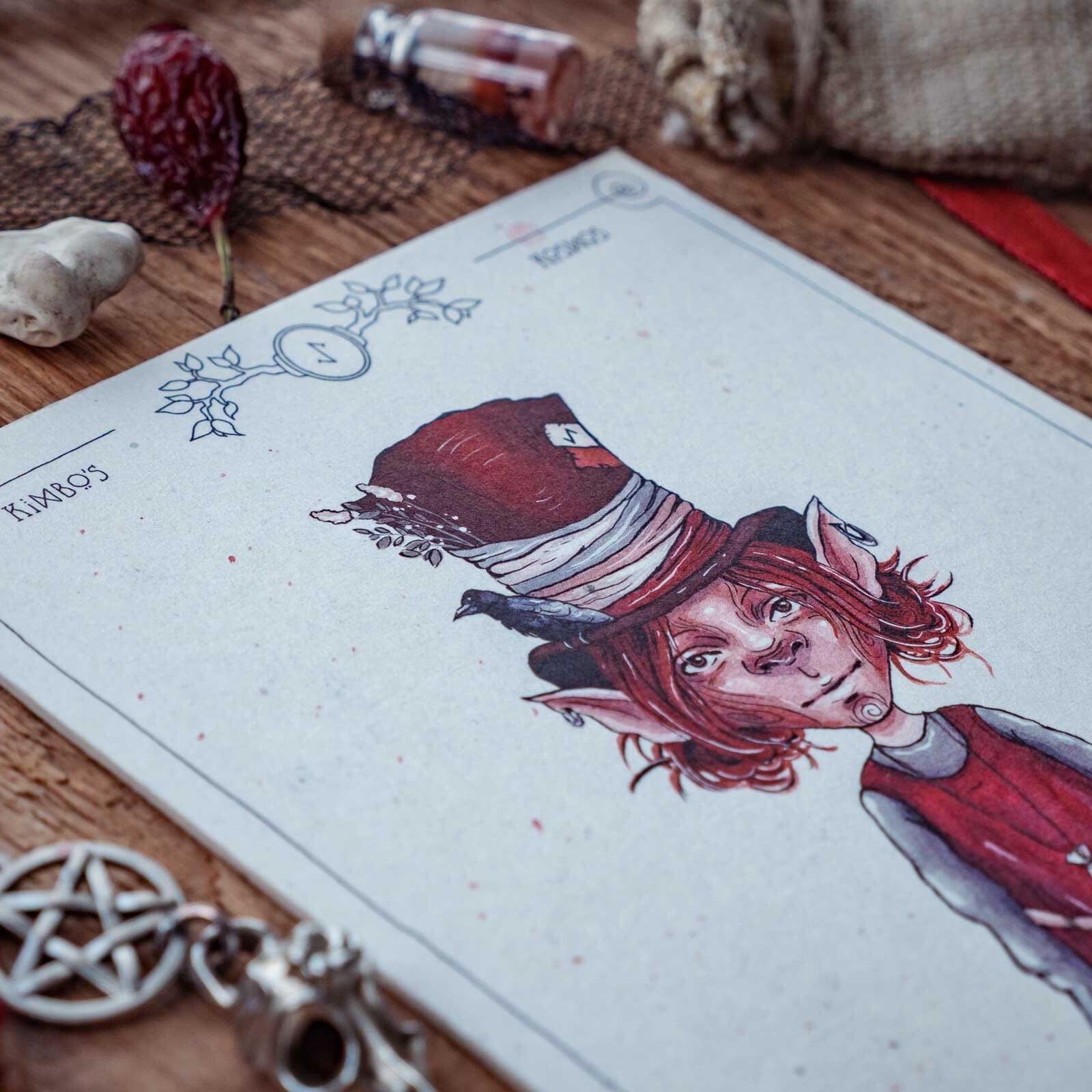 5 Magical Creatures Postcards, Set A Greeting Card, Enchanted ...