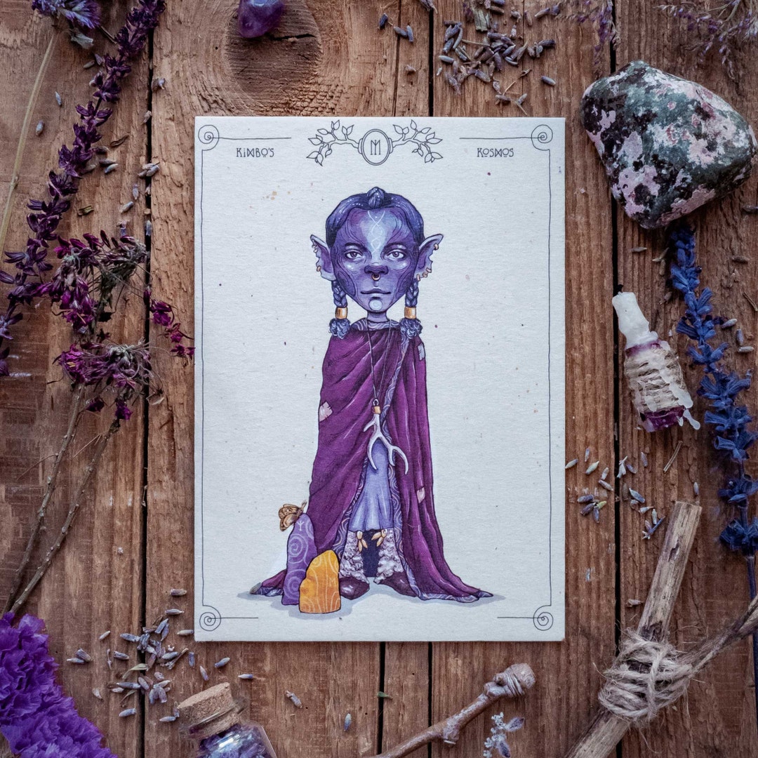 Magical Creature 'evander' Postcard Art Card, Greeting Card, Whimsical ...