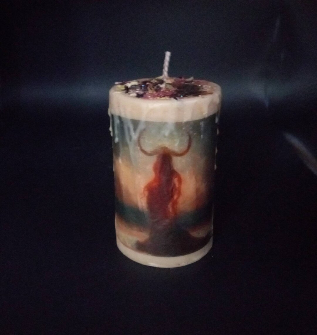 LILITH Altar Candle Ritual Offering Witchcraft Decor AI Art Candle - Etsy