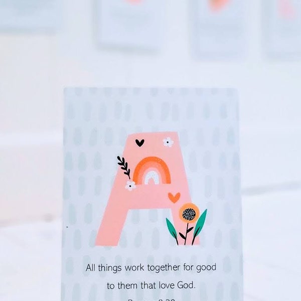 Abc Bible Verse Cards - Etsy