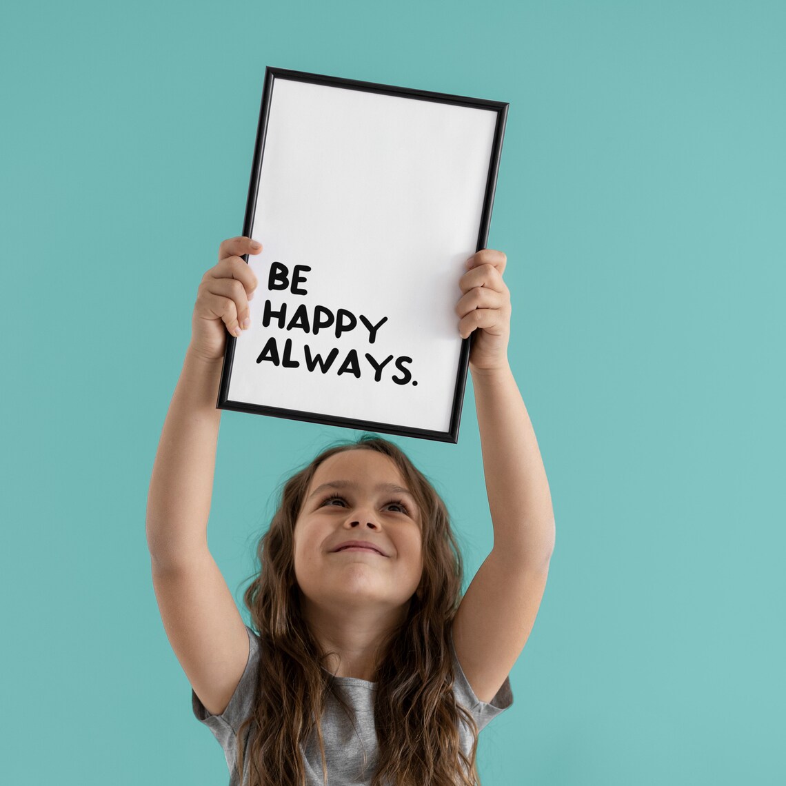 Be Happy Always Print Stylish Nursery Wall Art Ideal - Etsy