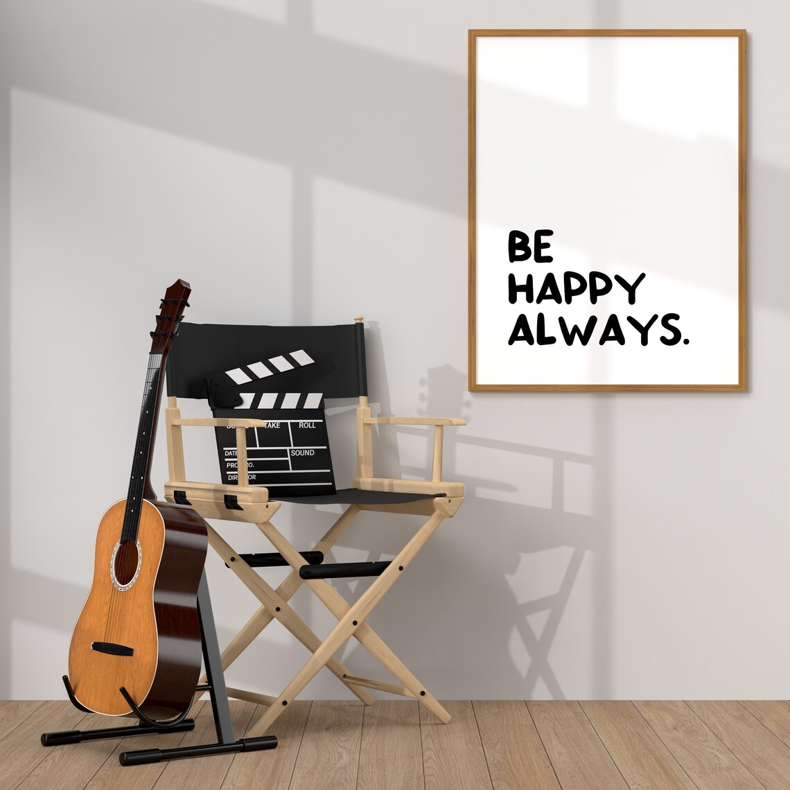 Be Happy Always Print, Stylish Nursery Wall Art, Ideal Playroom Print ...