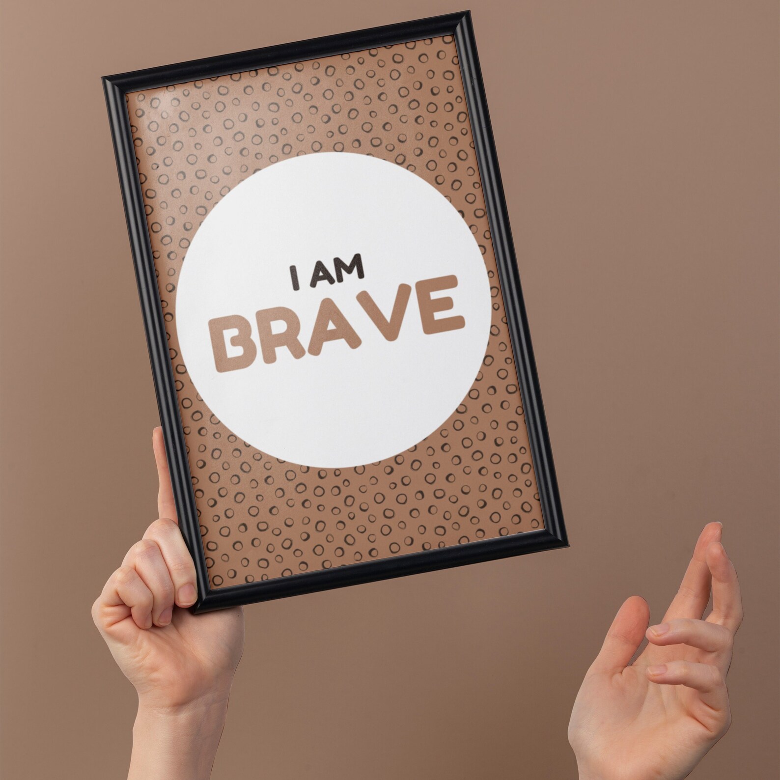 I Am Brave Print | Wall Art, Gallery Wall, Motivational Quote, Kids ...