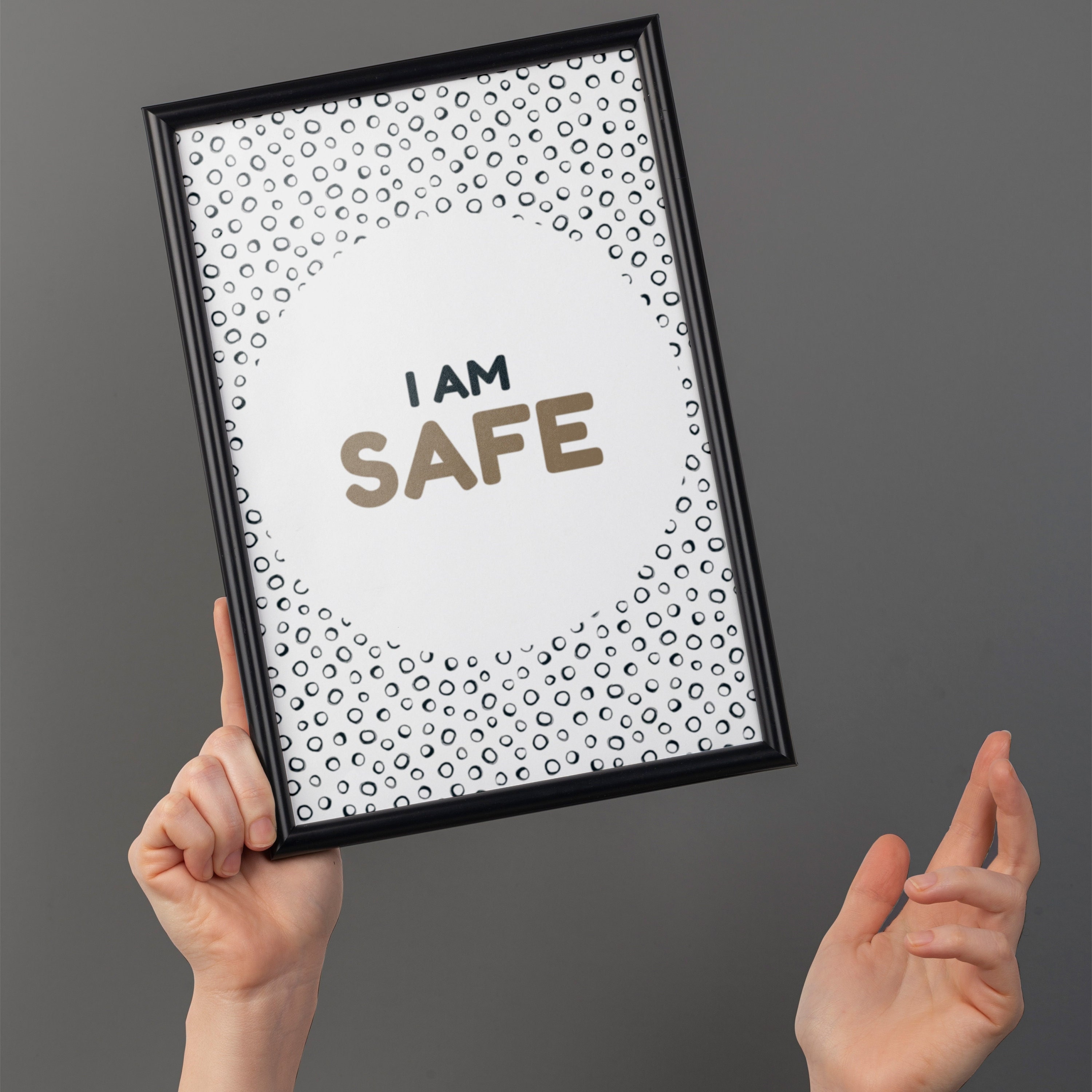 I Am Safe Print Wall Art Gallery Wall Motivational Quote - Etsy