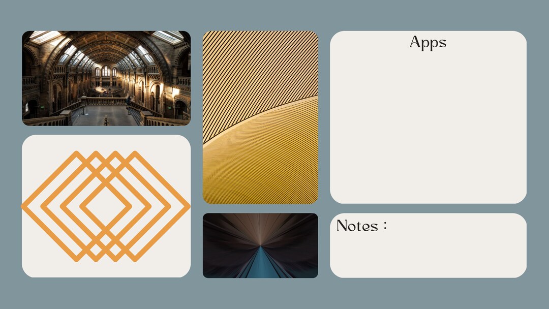 Blue Gray Minimalist Desktop Organizer - Etsy