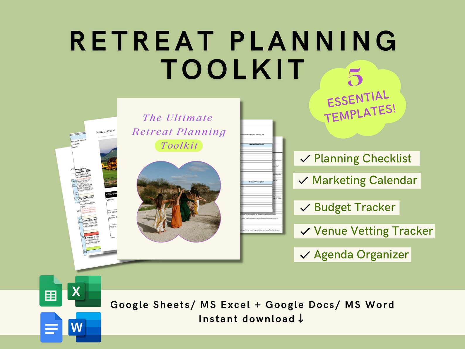 RETREAT PLANNING TEMPLATES Toolkit for Digital Planning | Retreat Guide ...