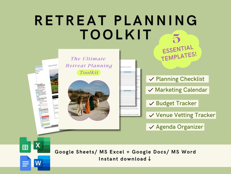 RETREAT PLANNING TEMPLATES Toolkit for Digital Planning | Retreat Guide ...