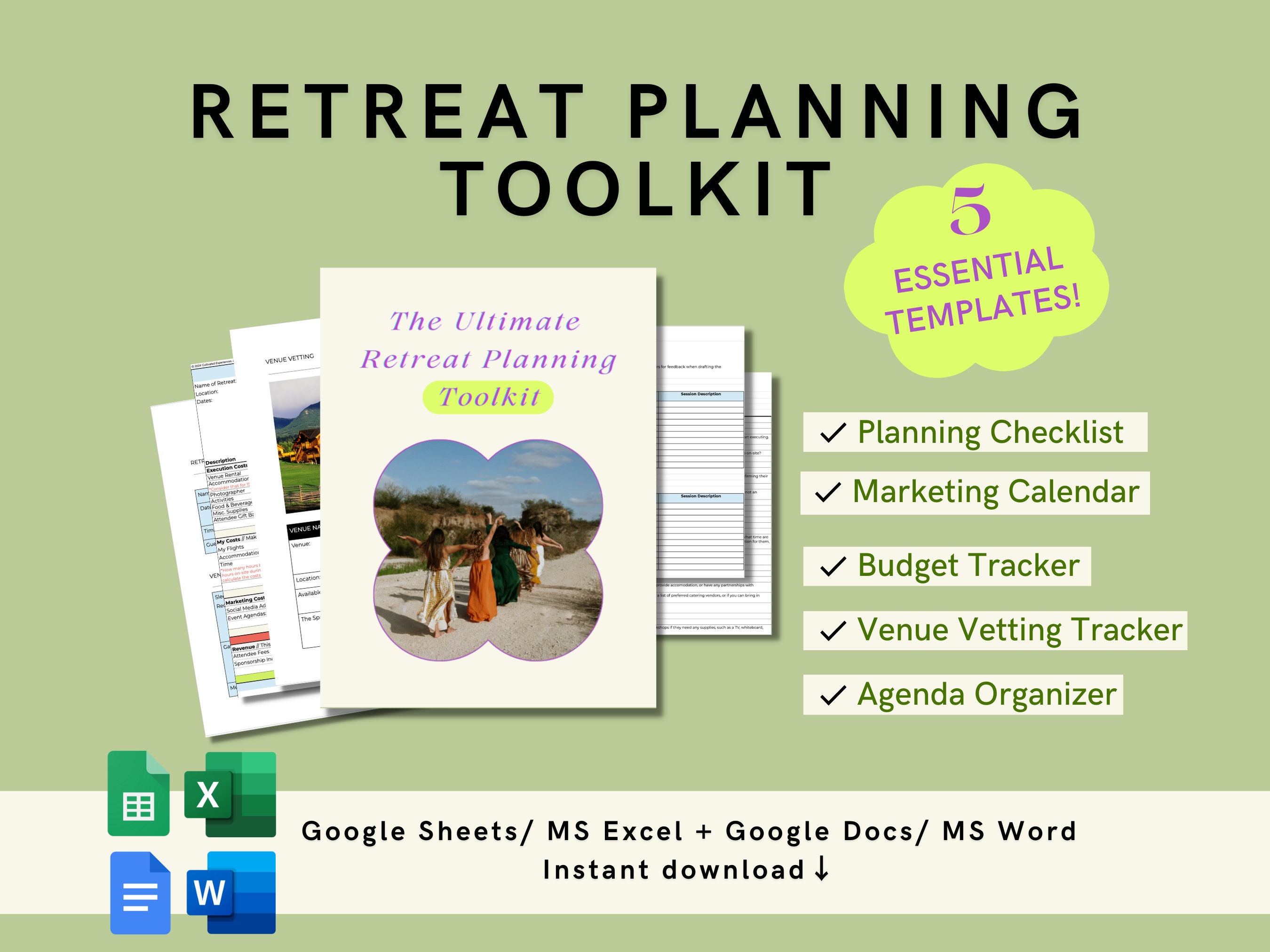 RETREAT PLANNING TEMPLATES Toolkit for Digital Planning | Retreat Guide ...