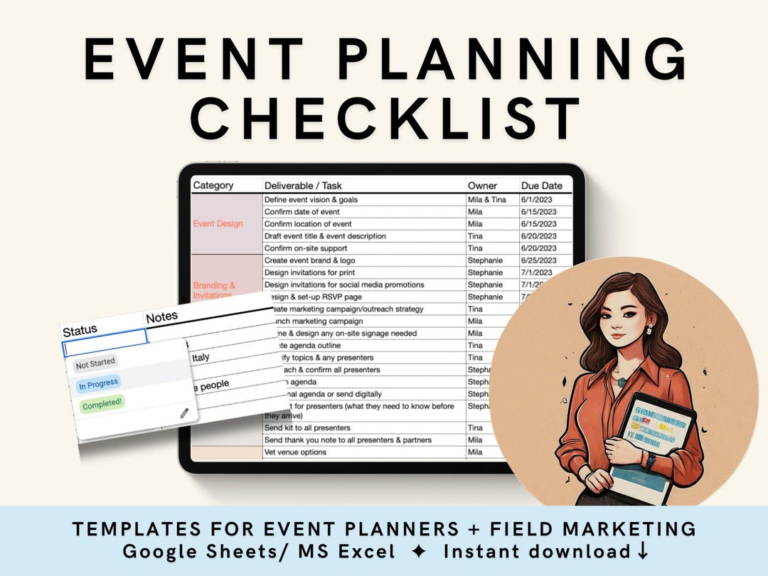 EVENT PLANNING CHECKLIST Template for Project Management, Event ...