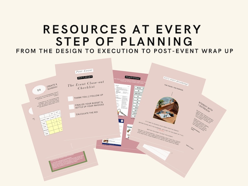 How to PLAN EVENTS Training Workbook | Event Planning Templates, Guide ...