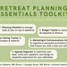 RETREAT PLANNING TEMPLATES Toolkit for Digital Planning | Retreat Guide ...