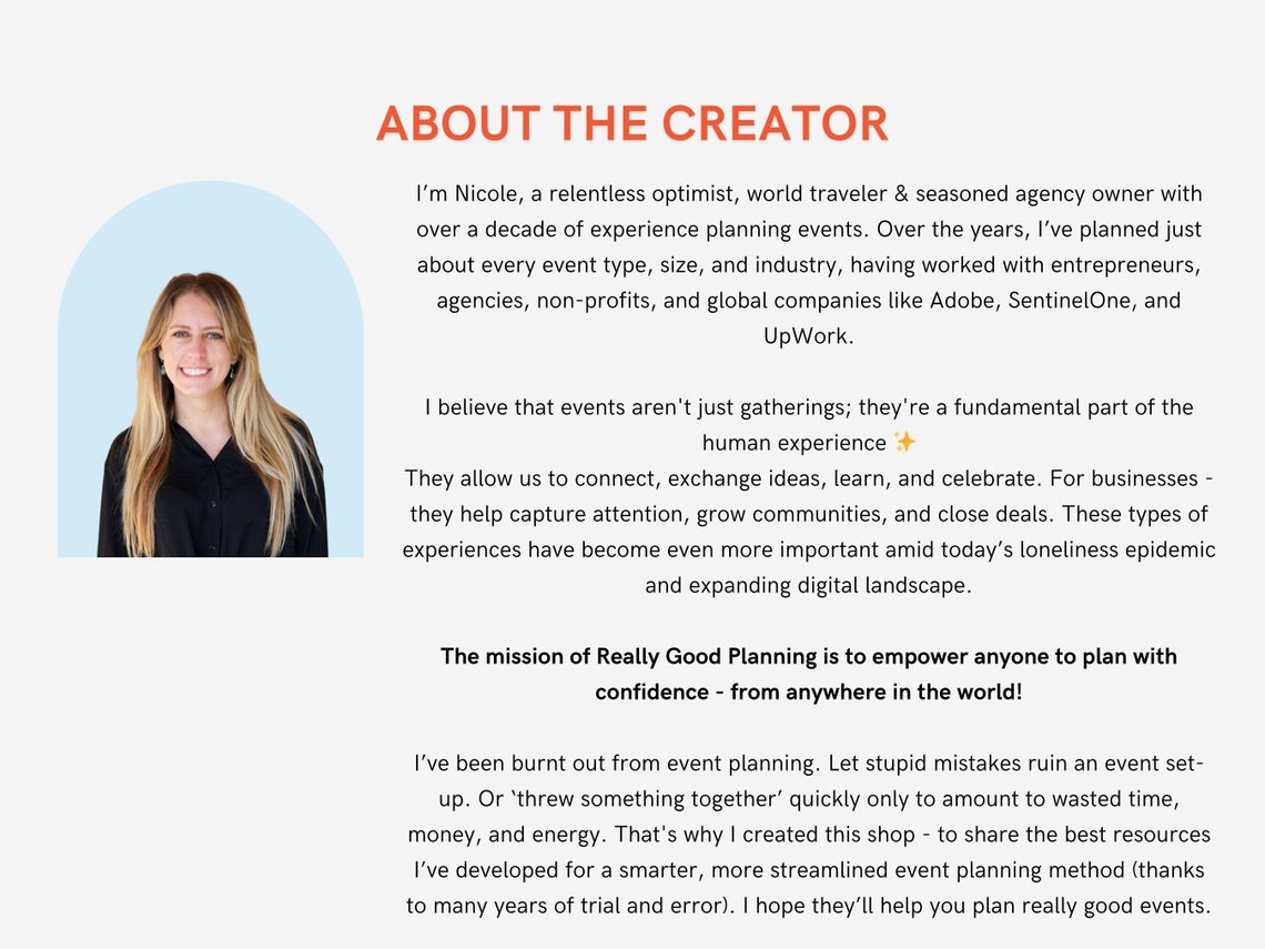 EVENT OVERVIEW Template, Know Before You Go | Event Summary for Event ...