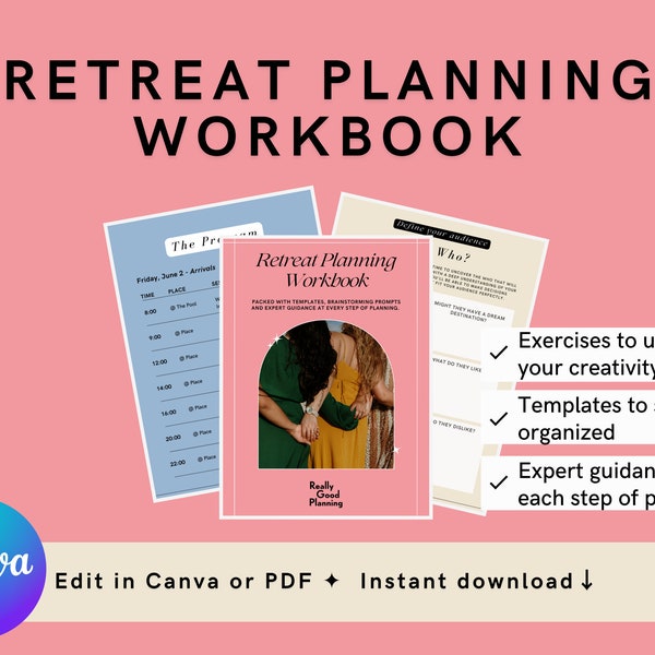 Retreat Planning Template - Etsy