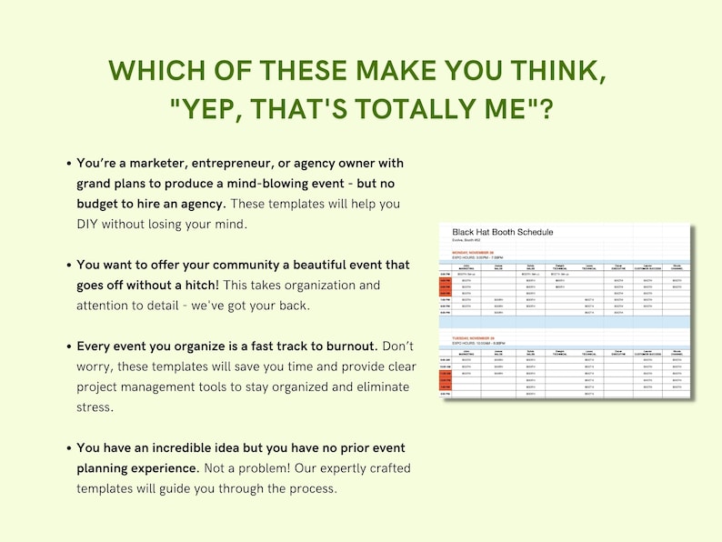 TRADESHOW CONFERENCE SCHEDULE Template for Trade Show Staffing, Booth ...