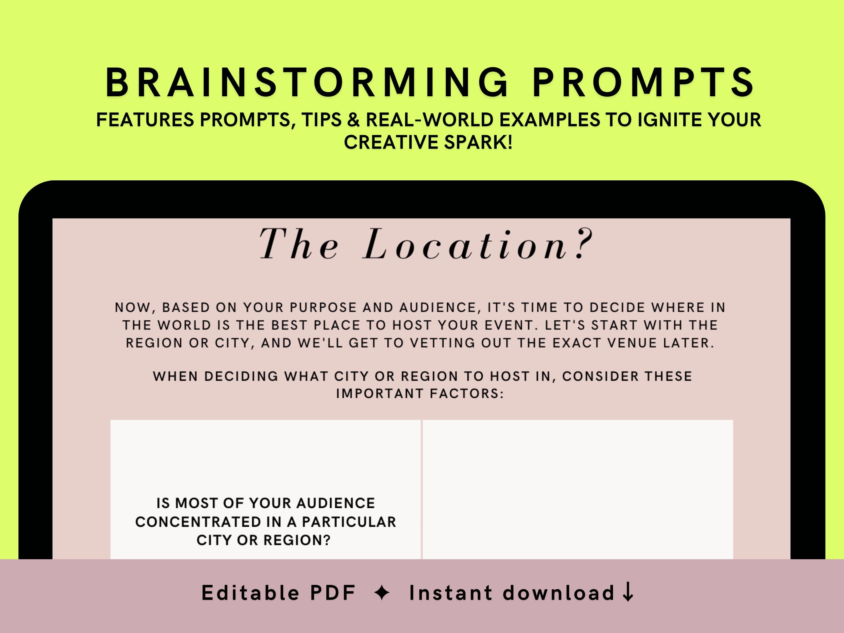 How to PLAN EVENTS Training Workbook | Event Planning Templates, Guide ...