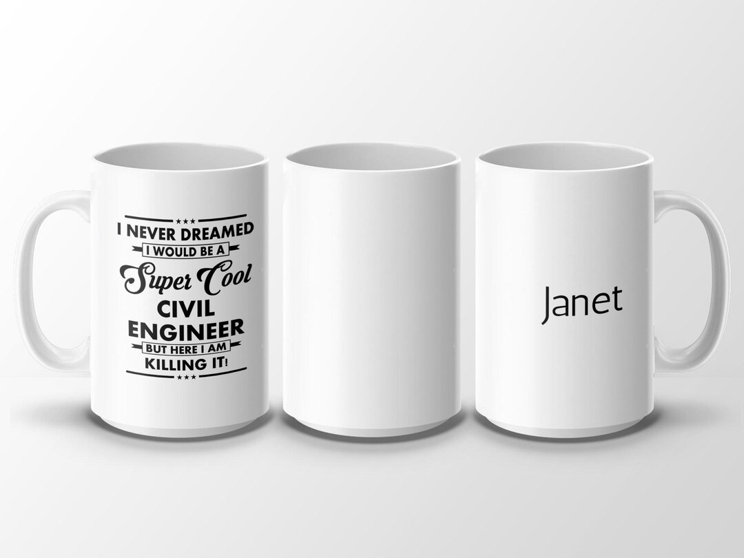 Funny Engineer Mug, Super Cool Civil Engineer Mug, Engineer Gift ...